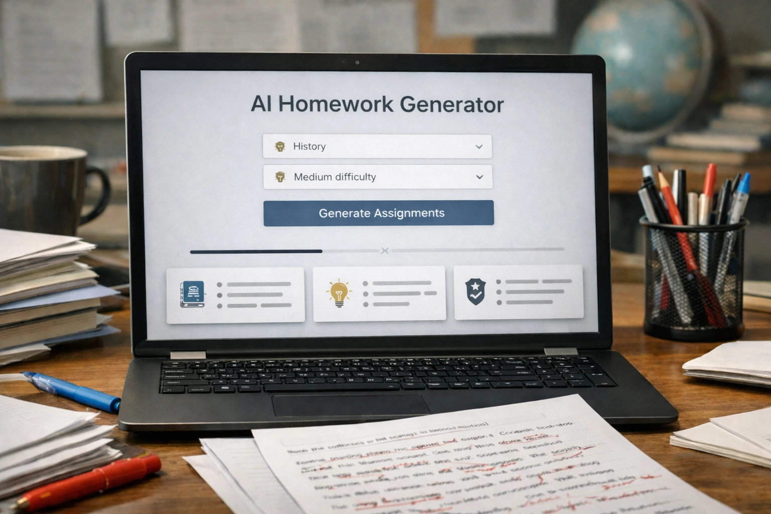 AI Homework Generator for Teachers - 60-Second Assignments